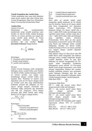 Jurnal faktor risiko diare pada klinik sanitasi | PDF