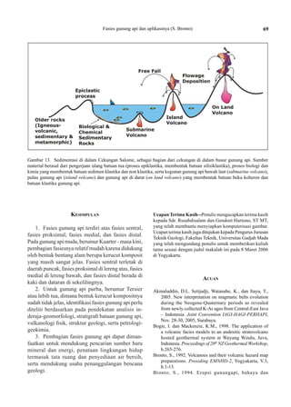 Jurnal fasies gunung api dan aplikasinya | PDF