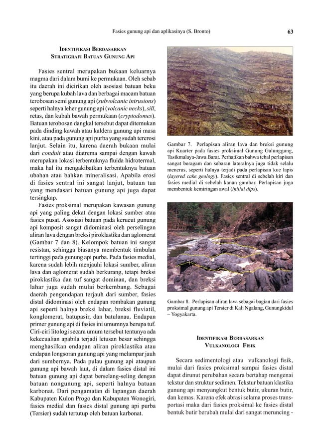Jurnal fasies gunung api dan aplikasinya | PDF
