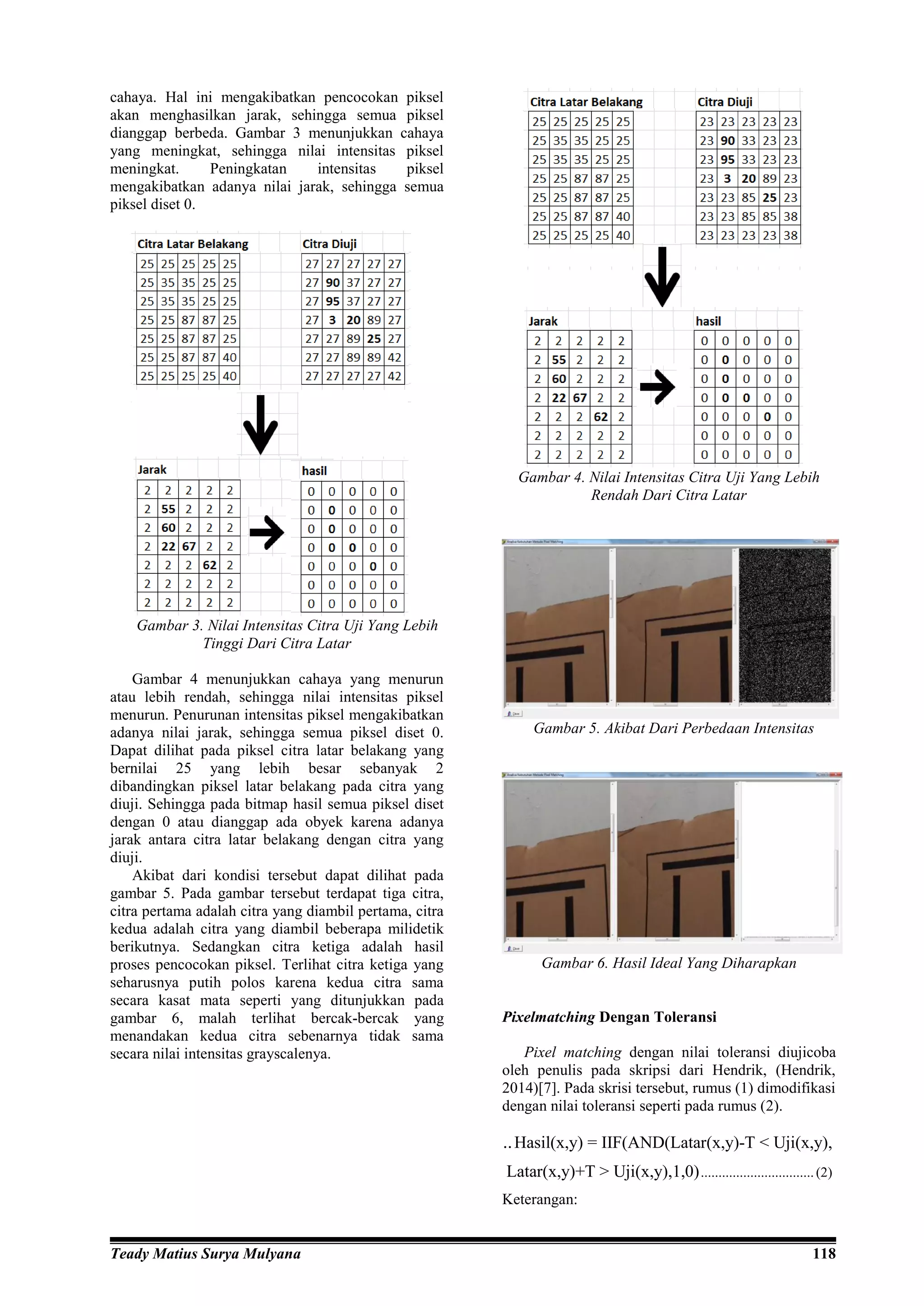 Binarisasi Citra Menggunakan Pencocokan Piksel | PDF