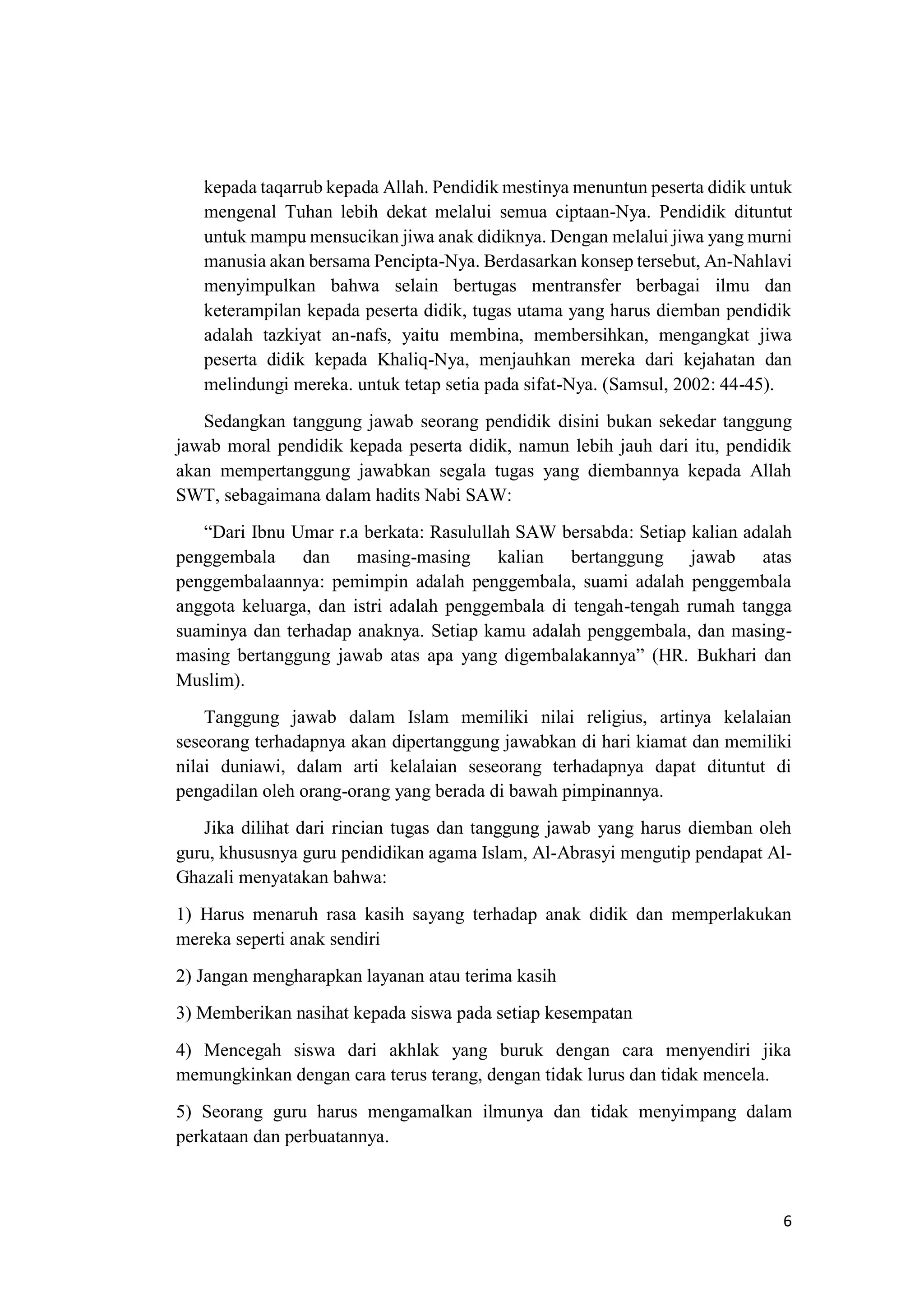 Hakikat Pendidik dalam Islam | PDF