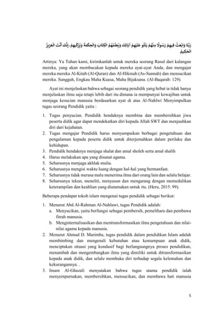 Hakikat Pendidik dalam Islam | PDF