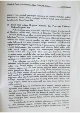 Mapalus di Tengah Arus Perubahan | PDF