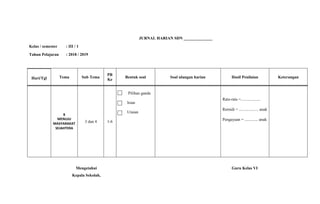jurnal harian kelas 6 tema 8.doc