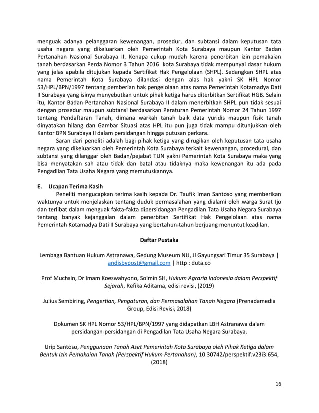 Jurnal hukum surat ijo by andi mulya (1) | PDF