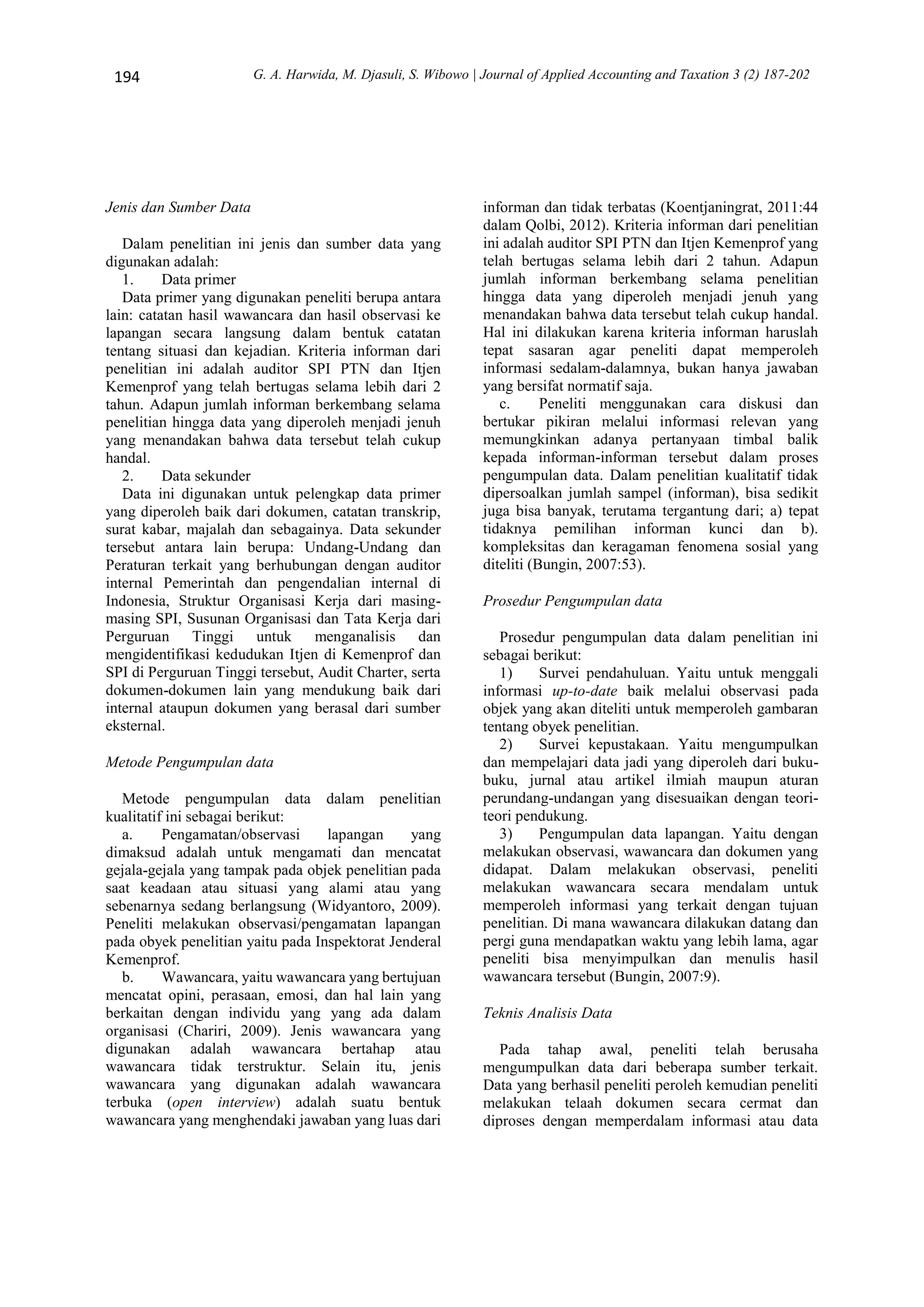 Peran Auditor Internal Pemerintah | PDF