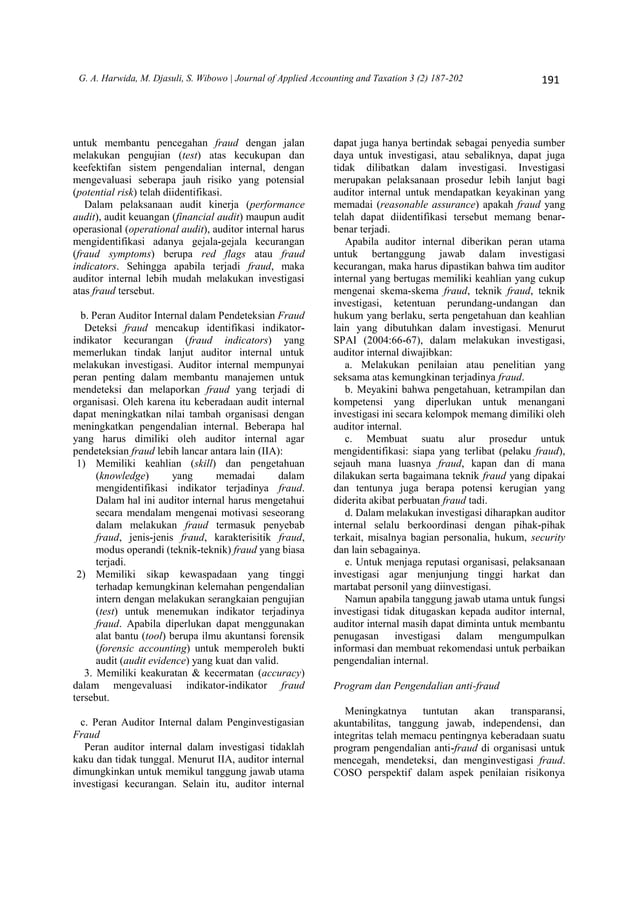 Peran Auditor Internal Pemerintah | PDF