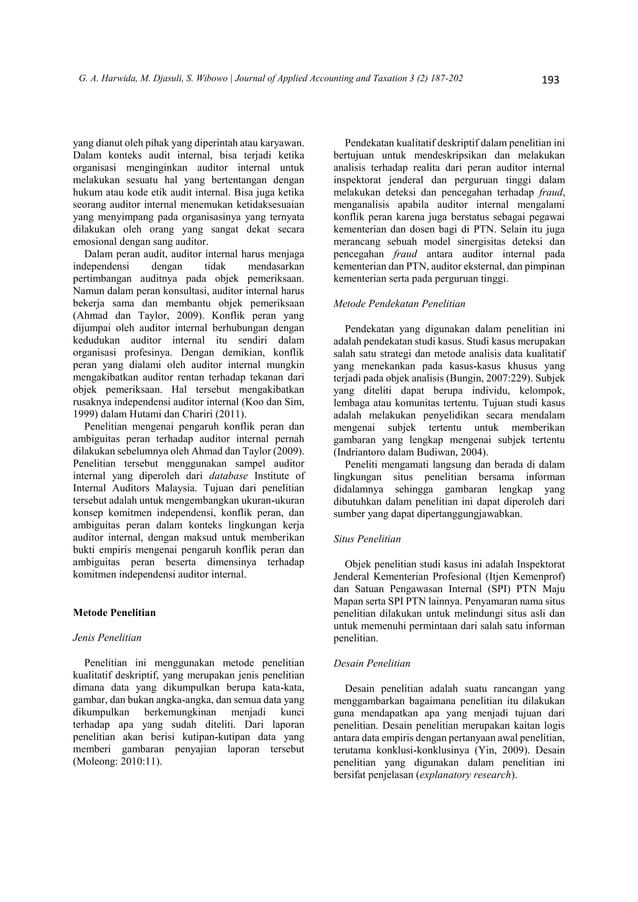 Peran Auditor Internal Pemerintah | PDF