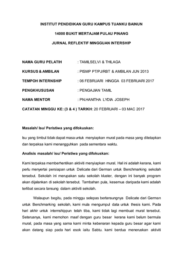 Jurnal internship 1 | PDF