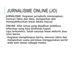 JURNALISME ONLINE | PPT