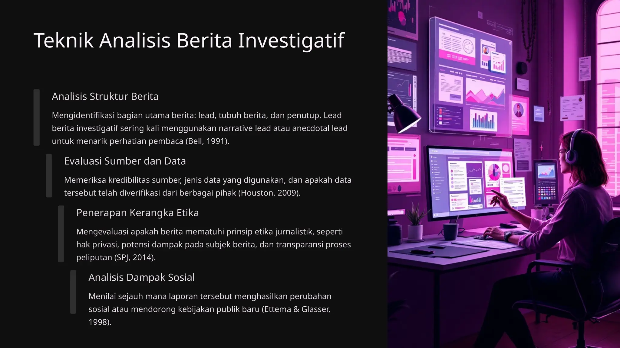 Jurnalistik Investigatif dan Teknik Analisis Berita | PPTX