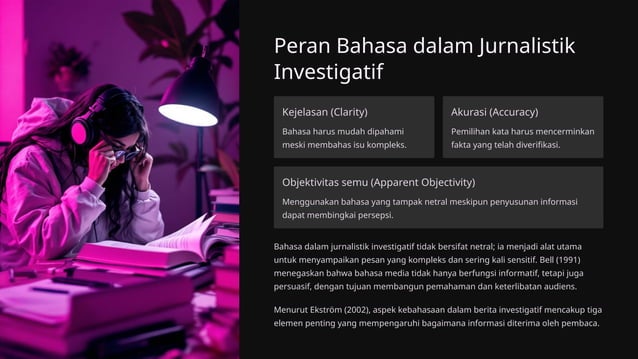 Jurnalistik Investigatif dan Teknik Analisis Berita | PPTX
