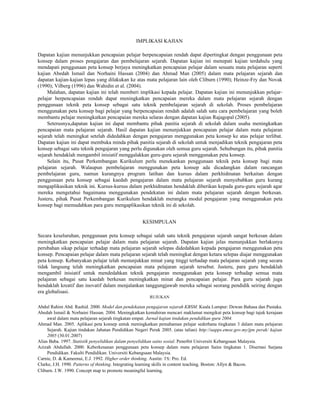 Jurnal kajian tindakan sejarah | DOC