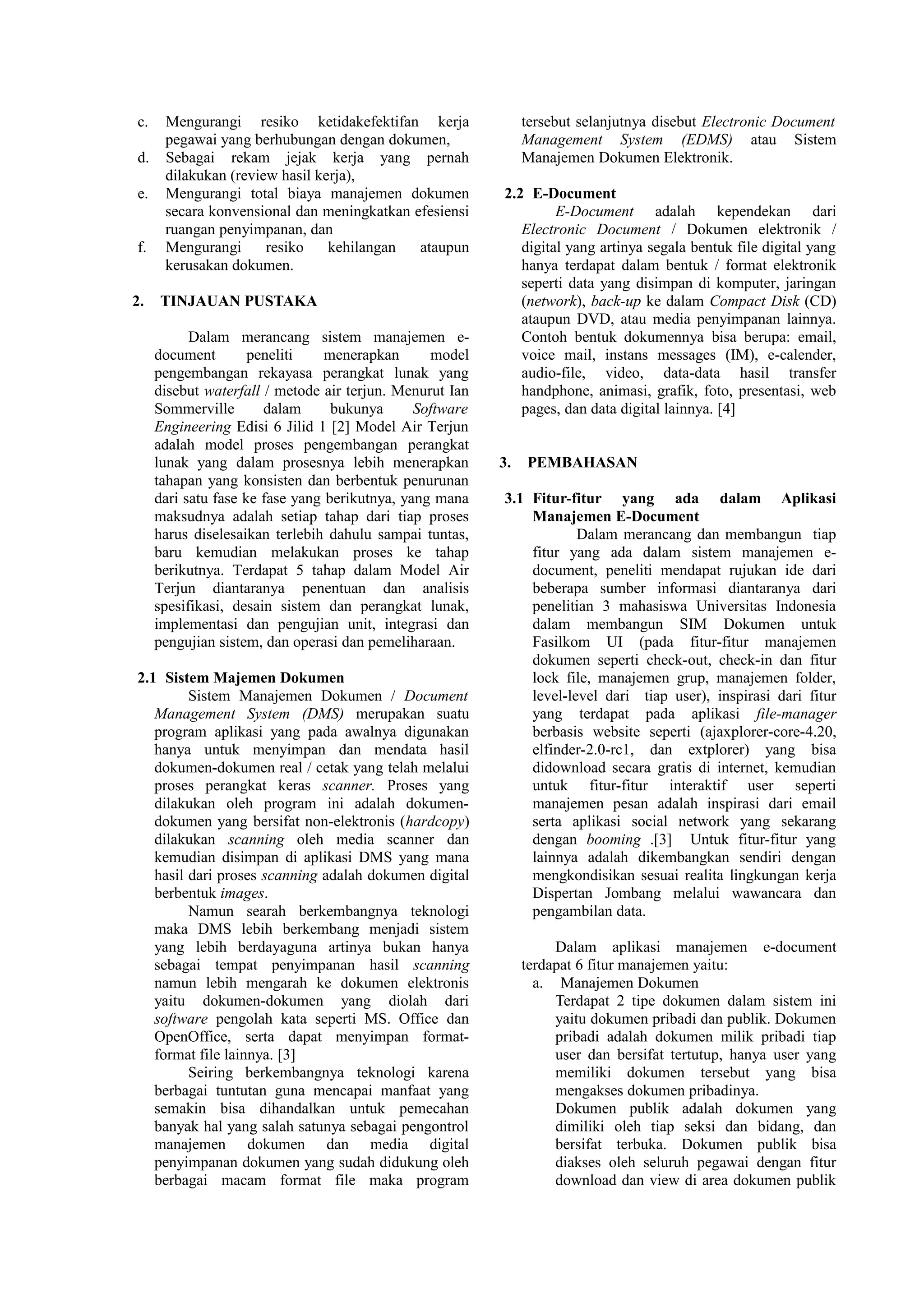 Aplikasi Manajemen E-Document | DOC