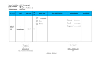 Jurnal Kelas 2 Tema 5.docx