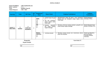 Jurnal Kelas 6 Tema 8 - TujuhMedia.com.doc