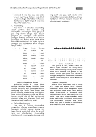 IDENTIFIKASI KEBUTUHAN PELANGGAN FUTSAL DENGAN ANALISIS QUALITY FUNCTION DEPLOYMENT (QFD) | DOC
