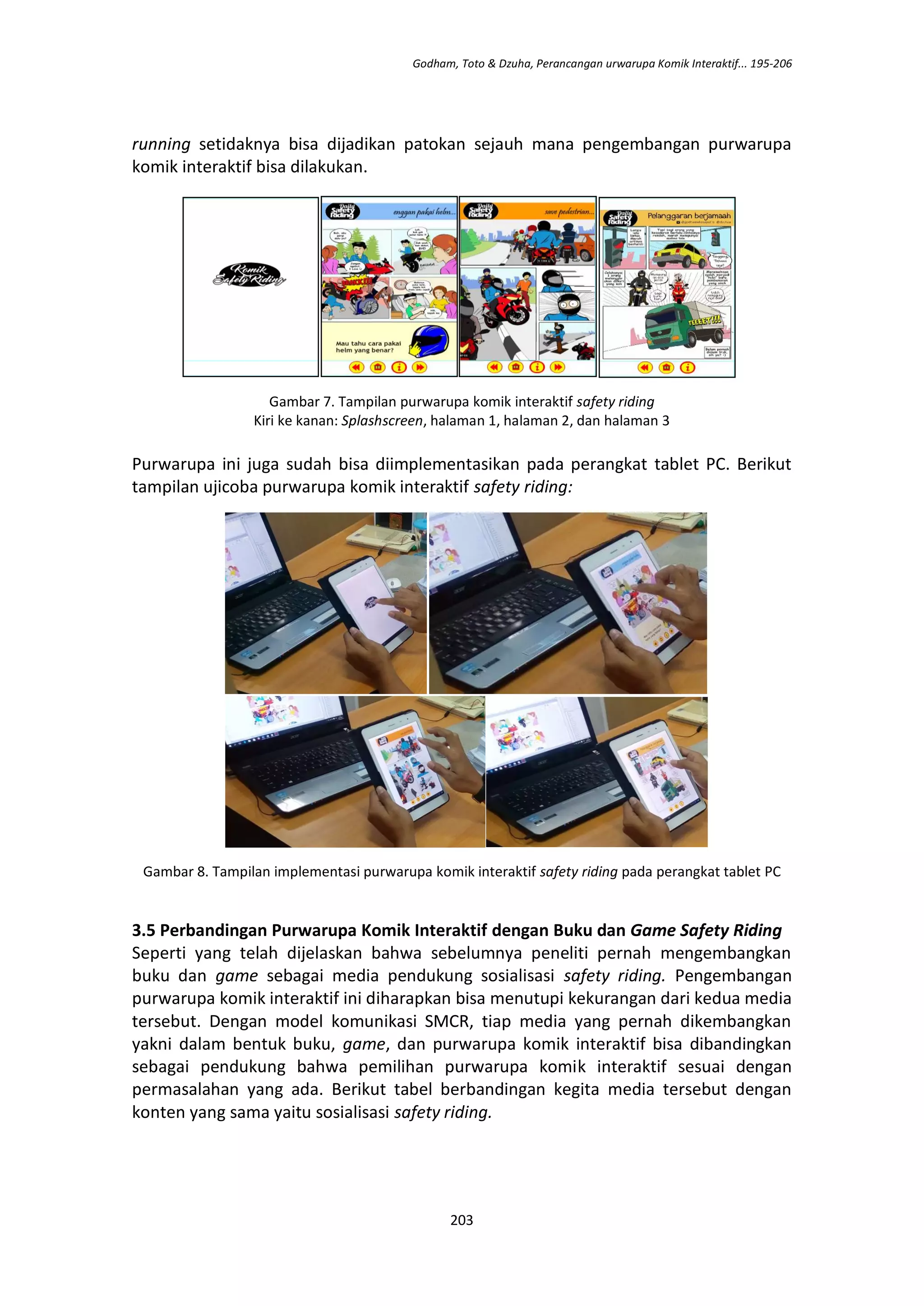 Purwarupa Komik Interaktif Safety Riding Berkonsep Digital Storytelling ...