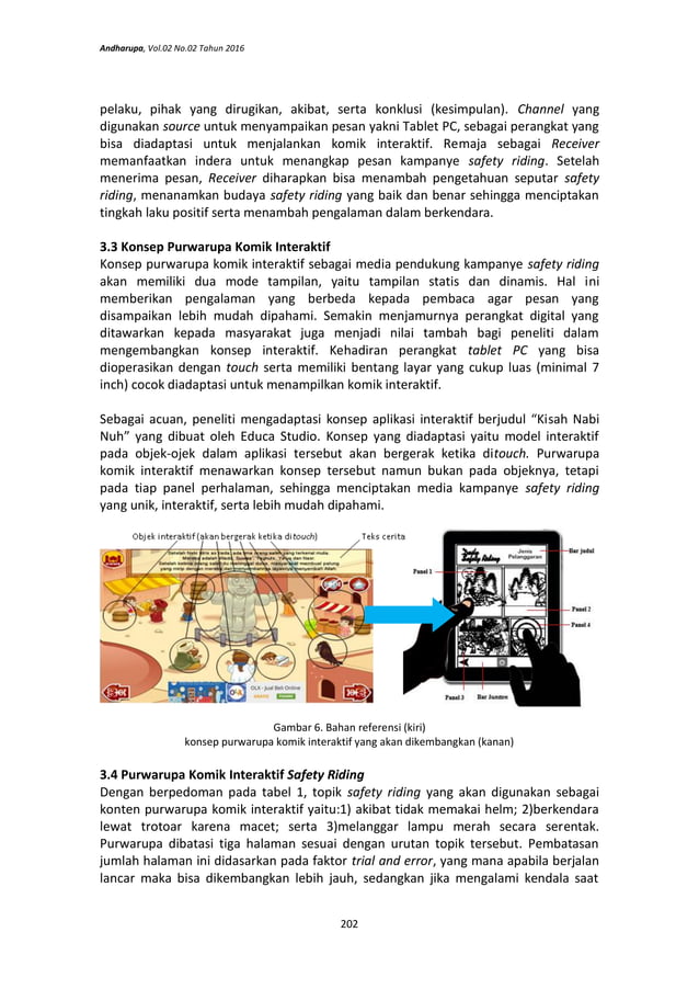 Purwarupa Komik Interaktif Safety Riding Berkonsep Digital Storytelling ...