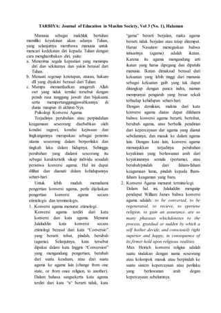 Jurnal Konsep Manusia sebagai Makhluk Bertuhan [PAI] | DOC