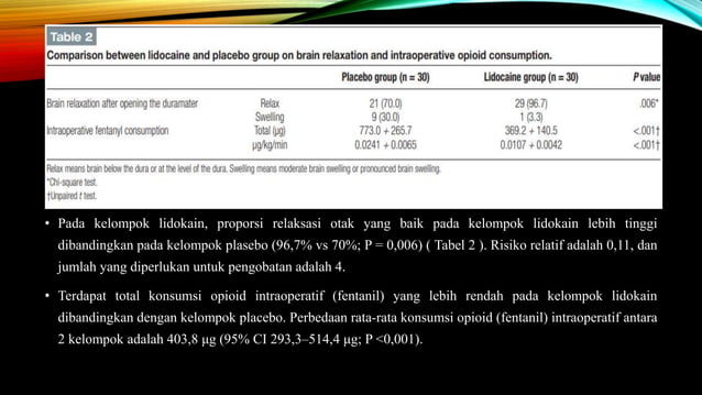 jurnal lidokain pada kraniotomi dengan pembedahan RCT.pptx