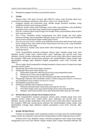 Jurnal lingkungan kerja dan gangguan kesehatan | PDF