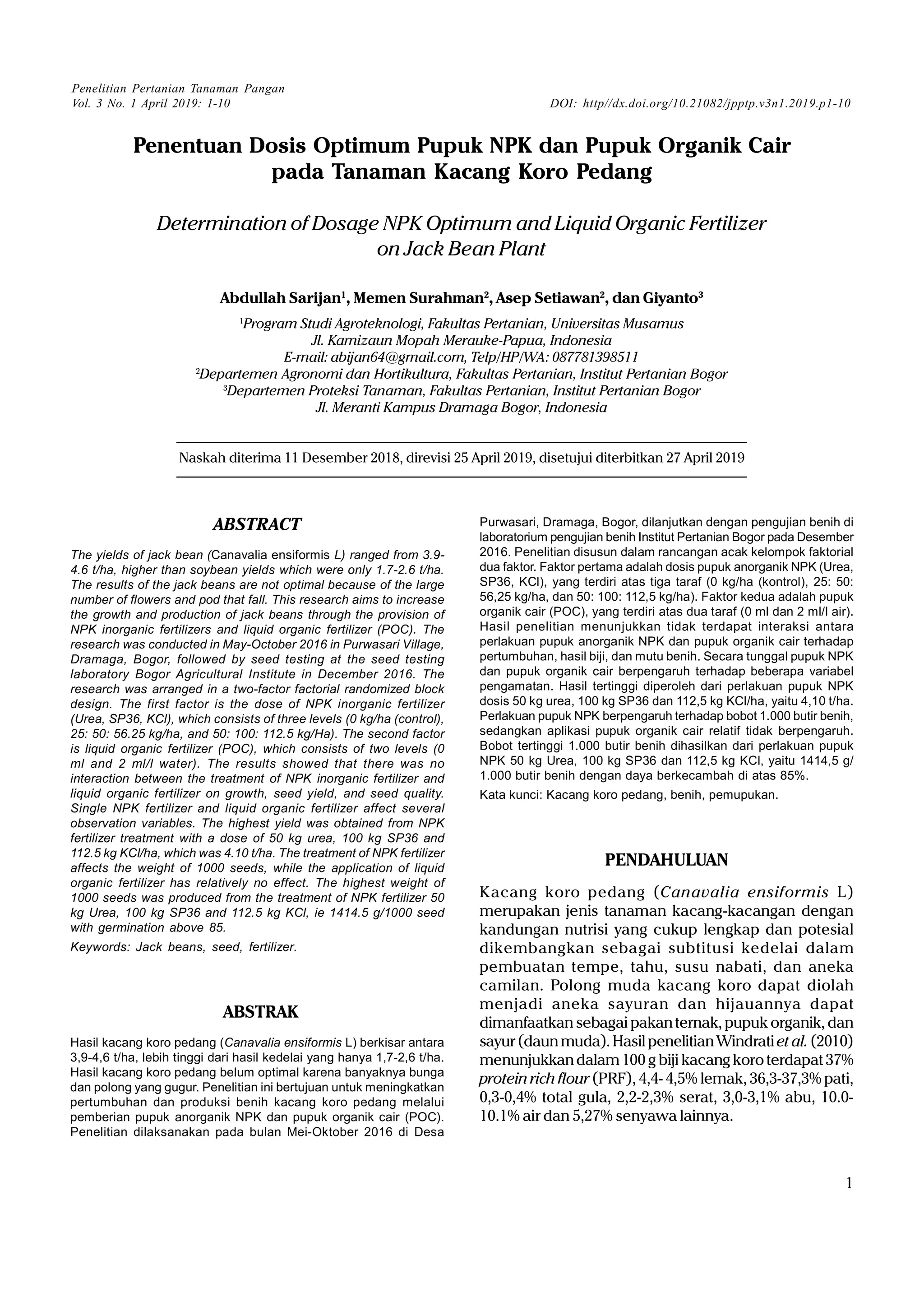 Jack Bean (Canavalia ensiformis L) | PDF