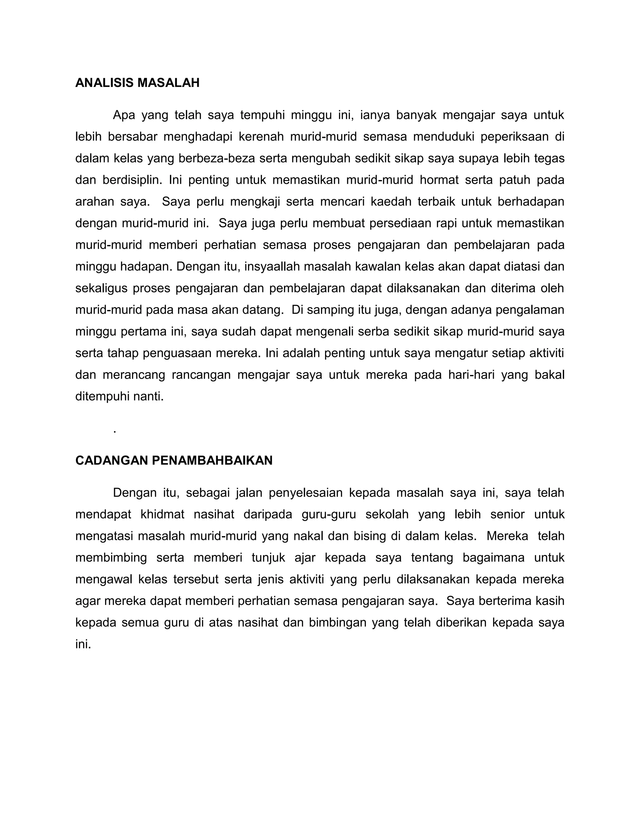 Jurnal minggu 1 | DOCX