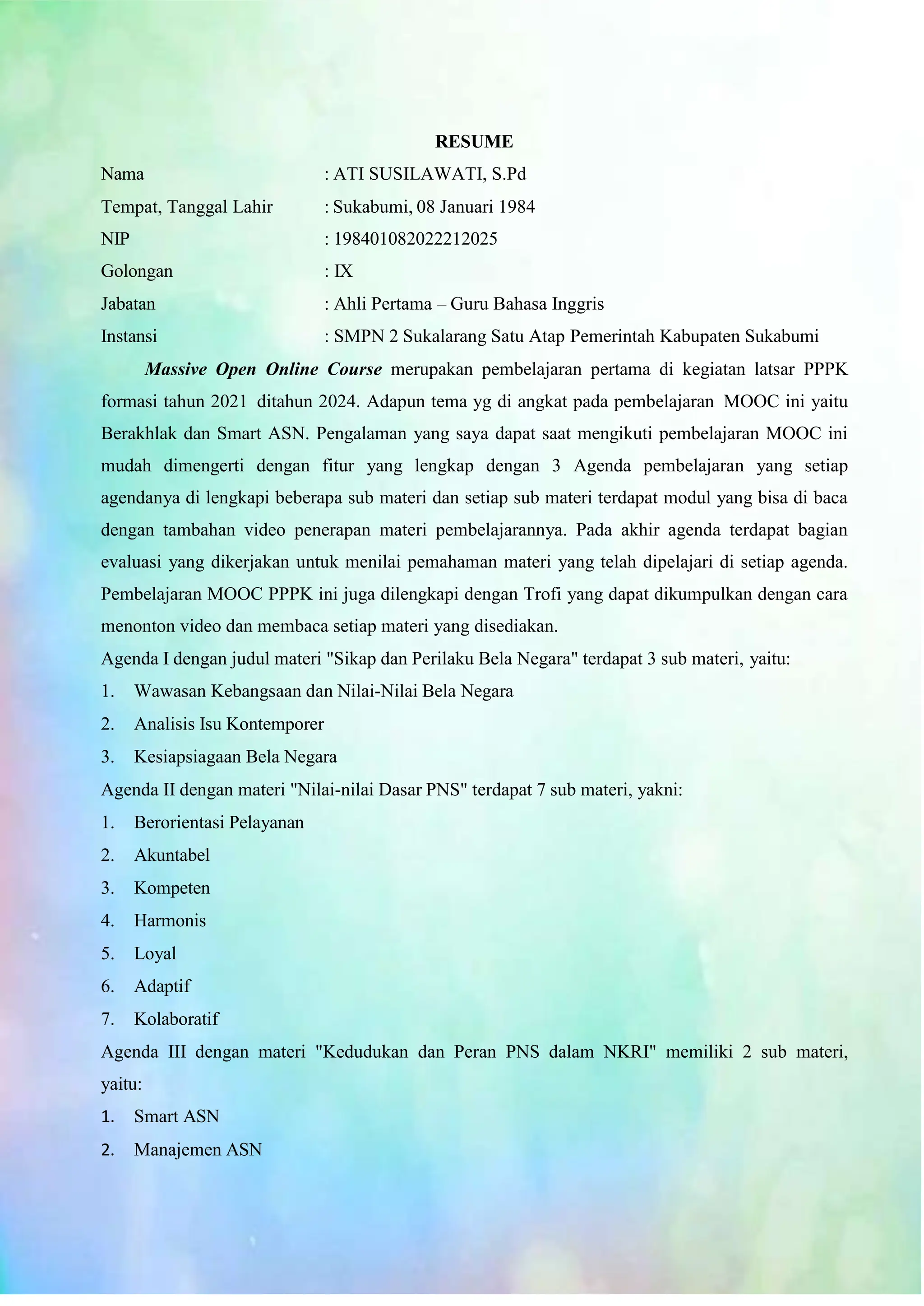 Contoh Jurnal Resume Materi MOOC PPPK .docx