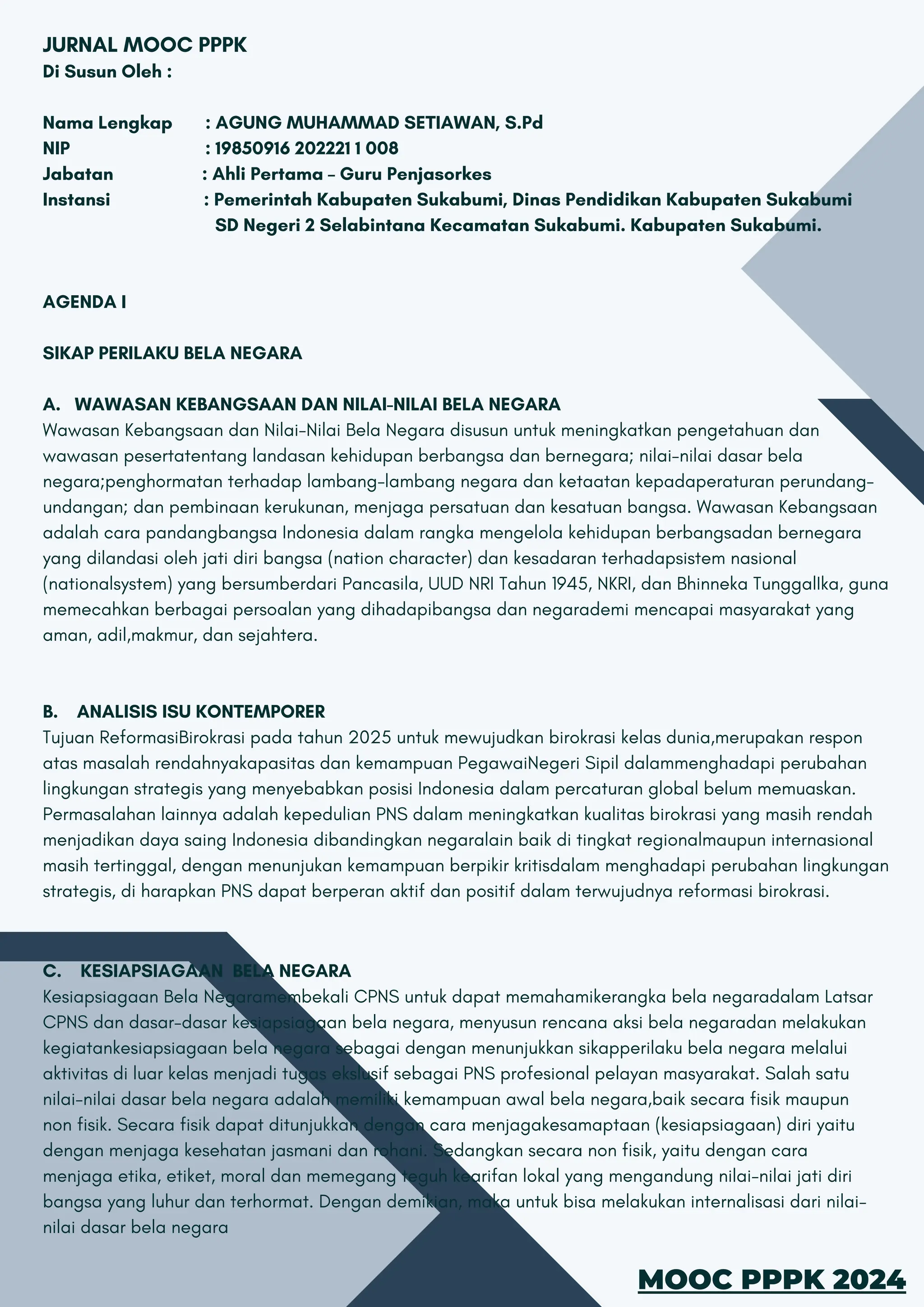 contoh Jurnal MOOC PPPK 2024_ Agung MS.pdf