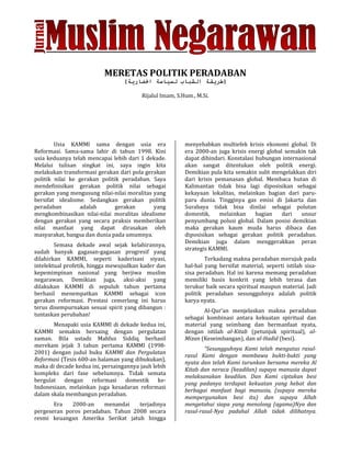Jurnal muslim negarawan | PDF