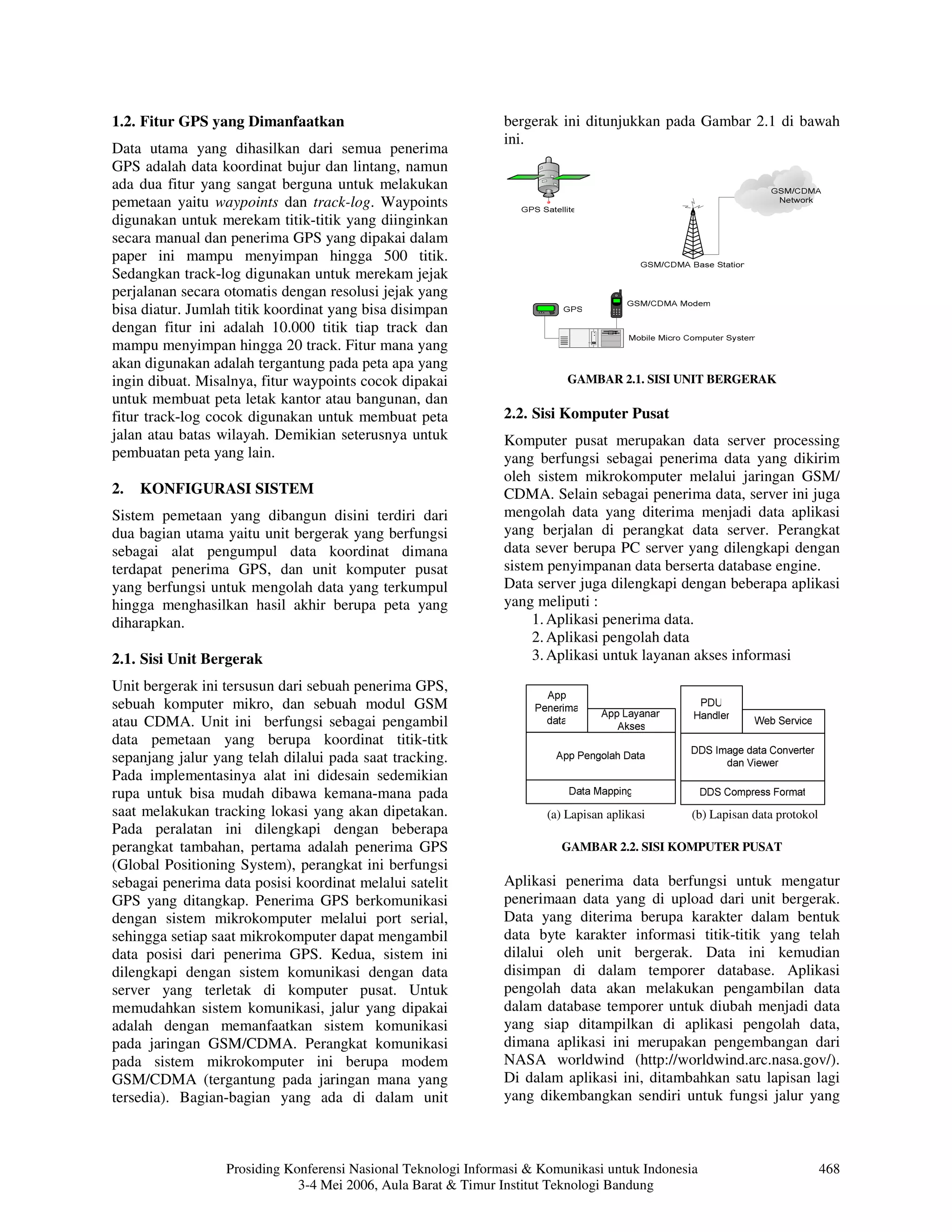 [Jurnal] pemanfaatan gps untuk pemetaan dengan koordinasi 3 g | PDF