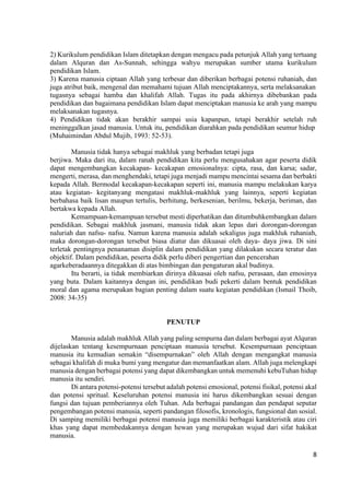 Hakikat Manusia dan Implikasinya Terhadap Pendidikan- Universitas Jambi | PDF
