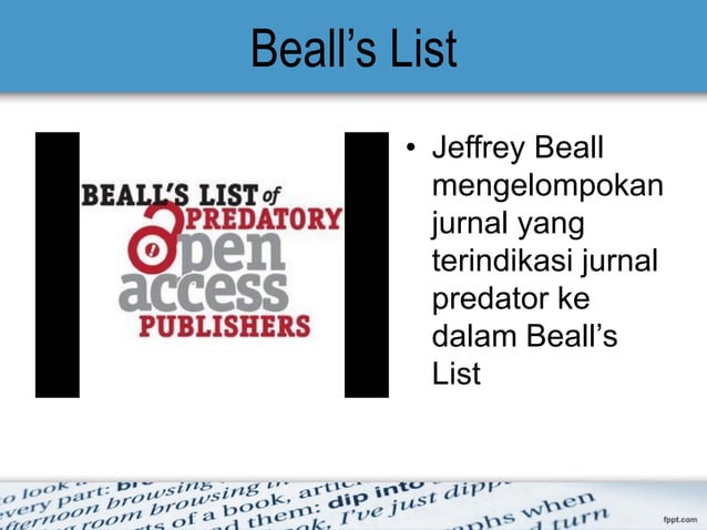 Jurnal predator | PPT