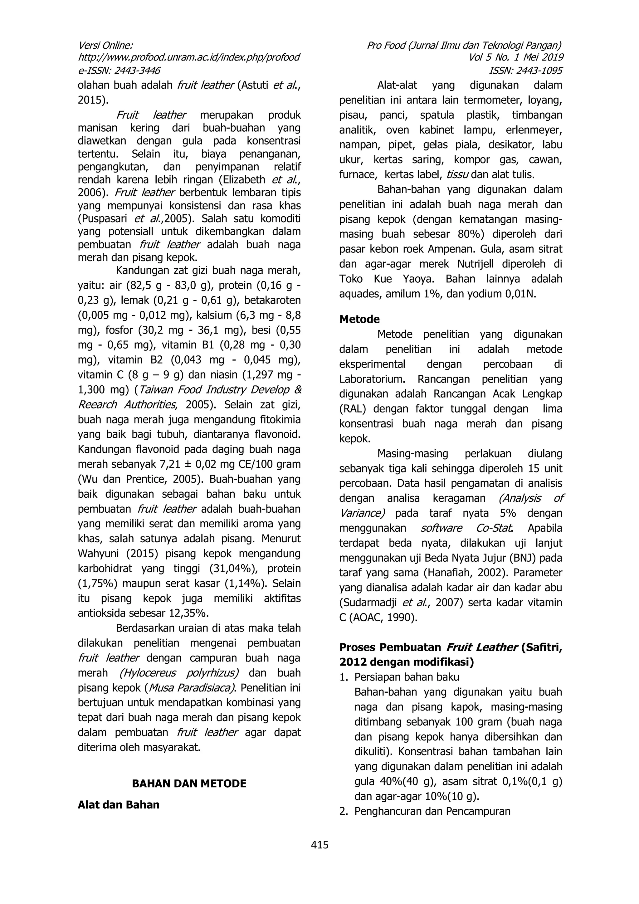 fruit leather | PDF