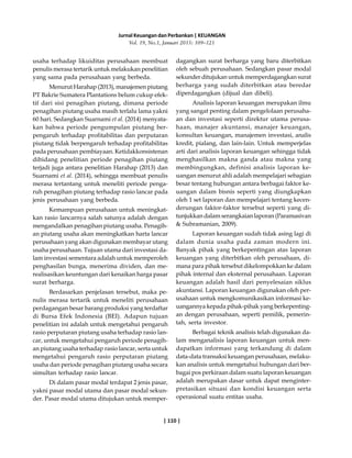 Jurnal rasio perputaran dan periode penagihan pitang usaha terhadap ...