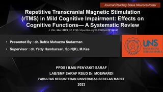 Jurnal RESTOrasi mekanisme di bidang neurologi | PPT