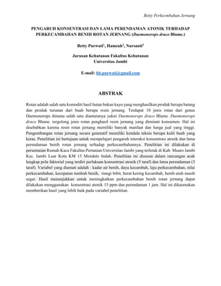 Jurnal rotan jernang | PDF