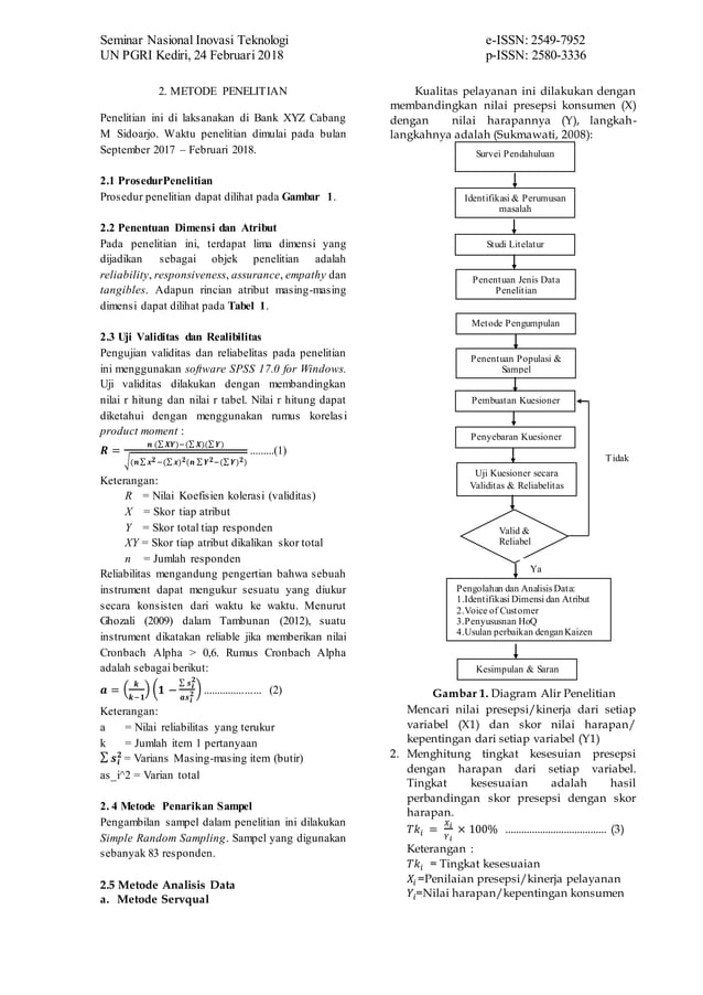 ANALISIS PENINGKATAN KUALITAS LAYANAN TERHADAP KEPUASAN NASABAH DENGAN METODE QUALITY FUNCTION ...
