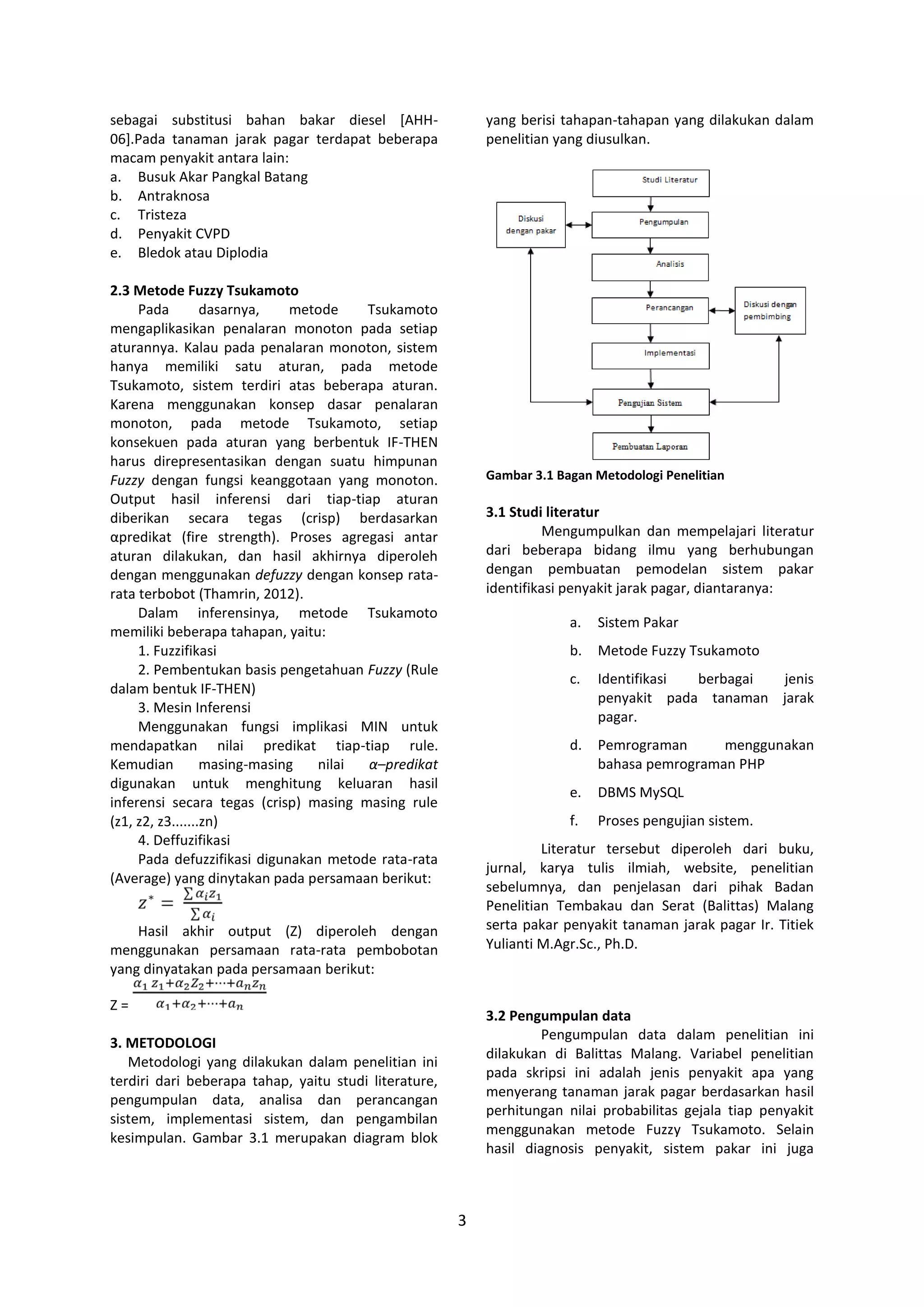 PEMODELAN SISTEM PAKAR DIAGNOSA PENYAKIT TANAMAN JARAK PAGAR DENGAN ...