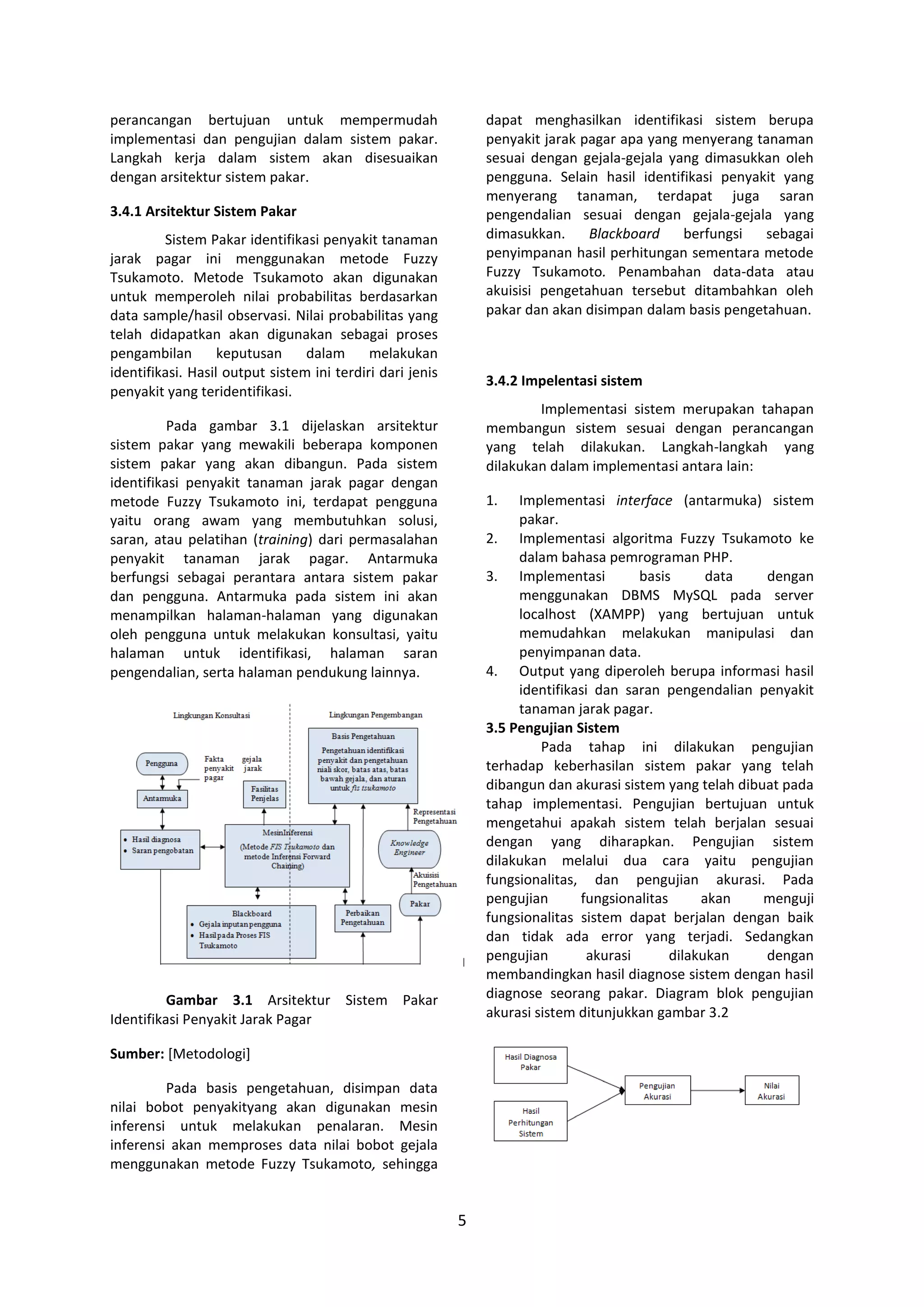 PEMODELAN SISTEM PAKAR DIAGNOSA PENYAKIT TANAMAN JARAK PAGAR DENGAN METODE FUZZY TSUKAMOTO | PDF