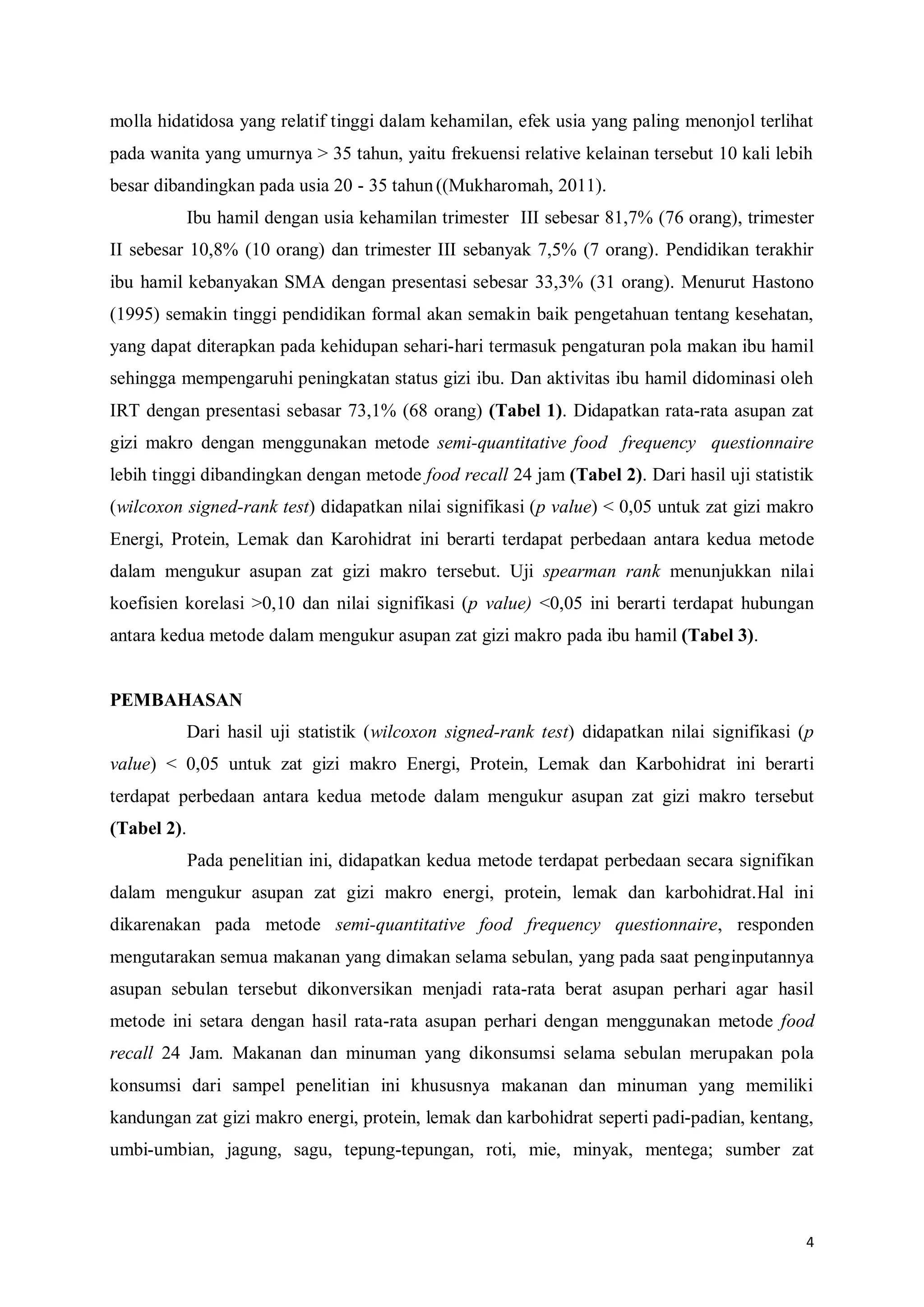 Jurnal studi validasi bumil | PDF