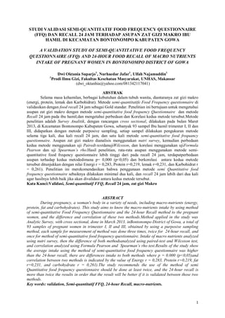 Jurnal studi validasi bumil | PDF