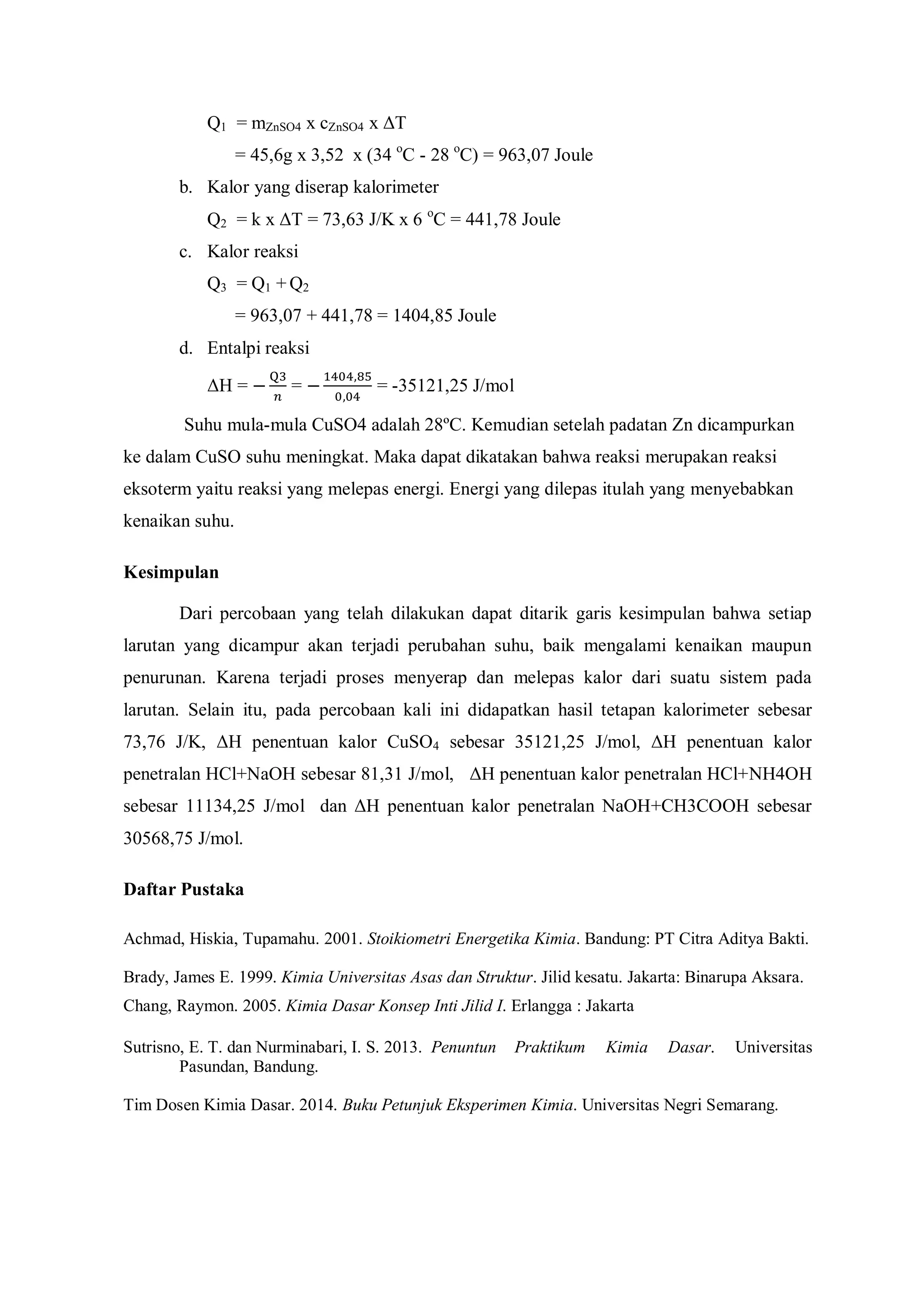 Jurnal termokimia | PDF