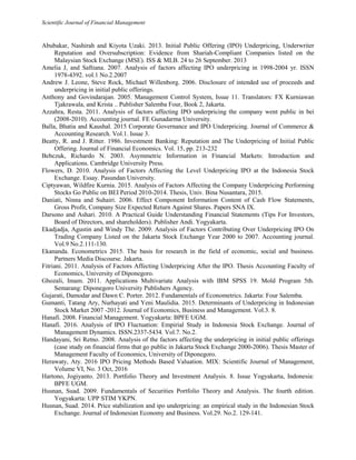 IPO underpricing analysis in Indonesia during 2012-2016 | PDF