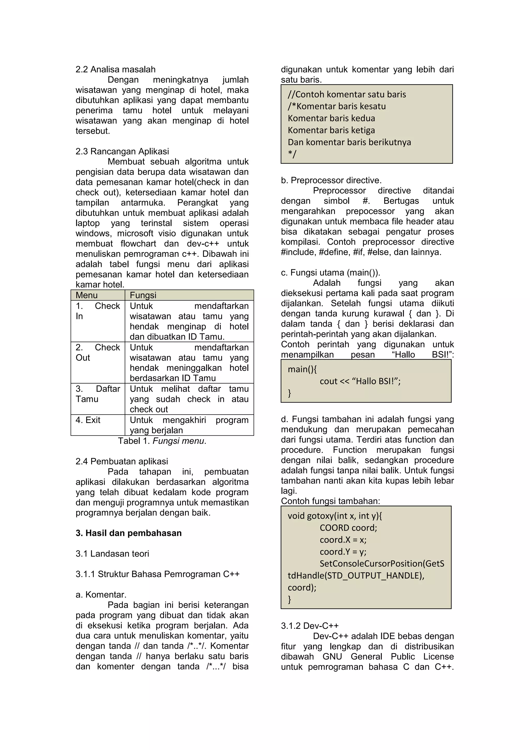Aplikasi Pemesanan Kamar Hotel dan Ketersediaan Kamar Hotel | PDF