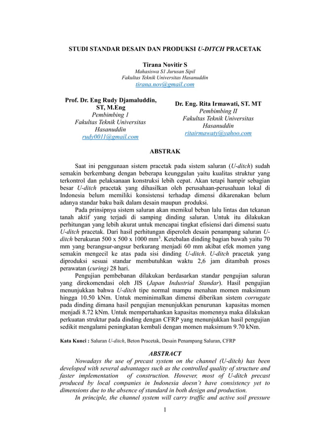 Jurnal u ditch | PDF