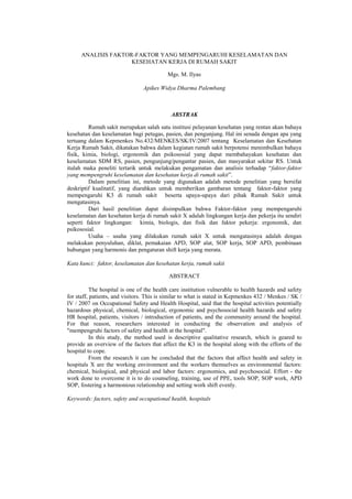 Jurnal Apikes Widya Dharma | PDF