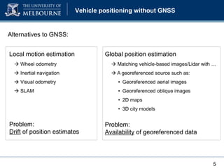 Vehicle Positioning in the Absence of GNSS Signals: Potential of Visual ...