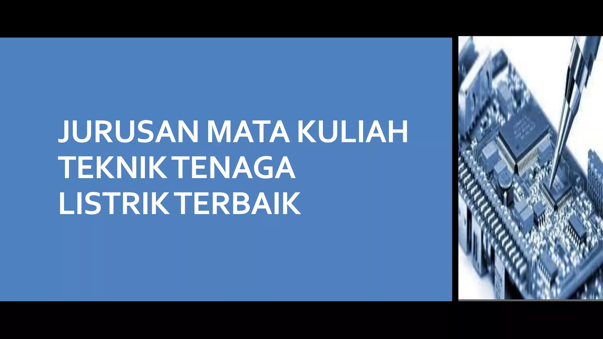 Jurusan mata kuliah teknik tenaga listrik terbaik | PDF